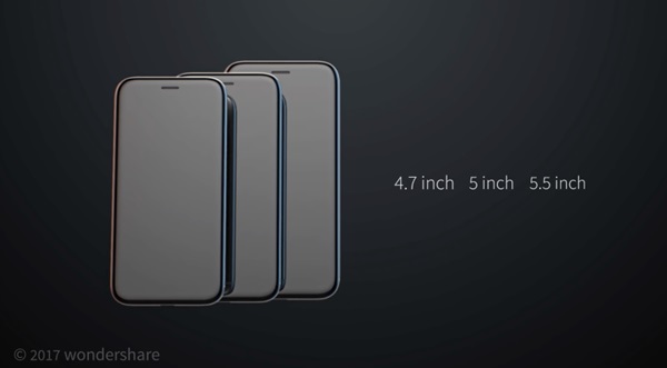 iPhone 8 Edge คอนเซ็ปต์ iPhone 8 จอ OLED 5.8 นิ้ว ขอบโค้ง