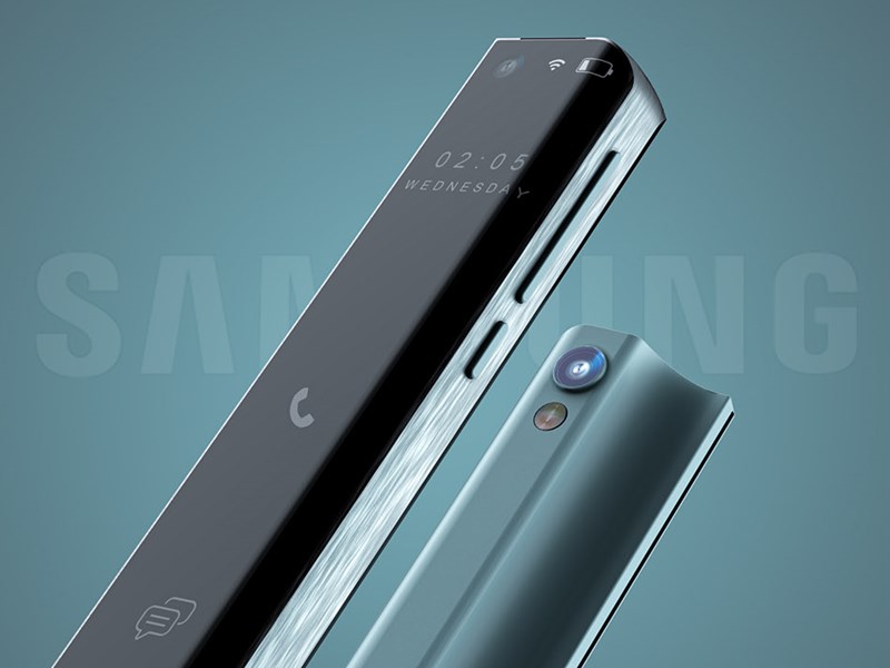 Samsung Galaxy Stick คอนเซ็ปต์ล้ำ มือถือหน้าจอสไลด์ด้านข้าง
