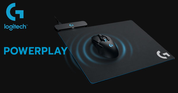 Logitech Powerplay แผ่นรองเม้าส์พร้อมระบบชาร์จแบตฯ ไร้สาย