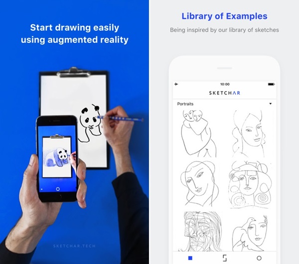 SketchAR แอพฯ วาดภาพ iOS และ Android สุดเจ๋ง ใช้ AR ช่วยวาด